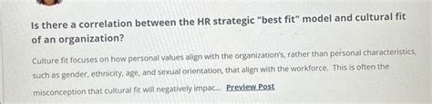 Solved Is There A Correlation Between The HR Strategic Best Chegg Com