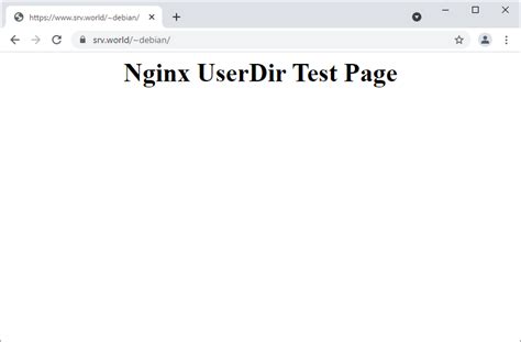 Debian 11 Bullseye Nginx Enable Userdir Server World