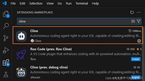 使用cline deepseek实现vscode自动化编程 cline免费秘钥 csdn博客