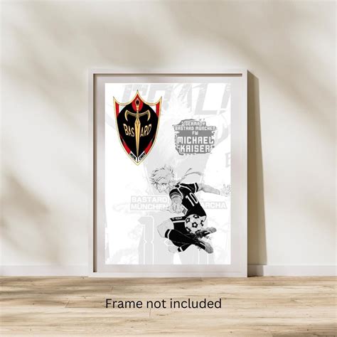 Blue Lock Michael Kaiser Poster Anime Wall Art Manga Poster Blue