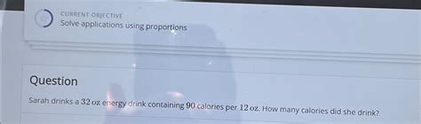 Solved Current Objectivesolve Applications Using