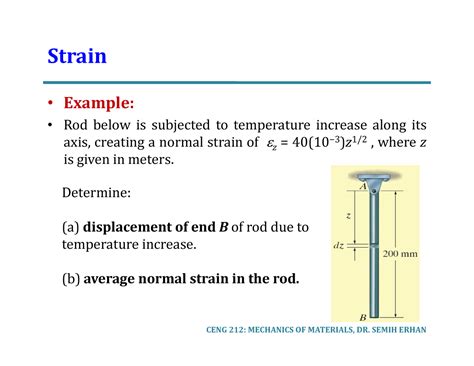 Chapter 2b Ceng212 Example Rod Below Is Subjected To Temperature