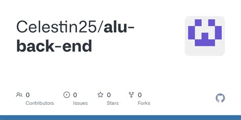 Github Celestin25 Alu Back End
