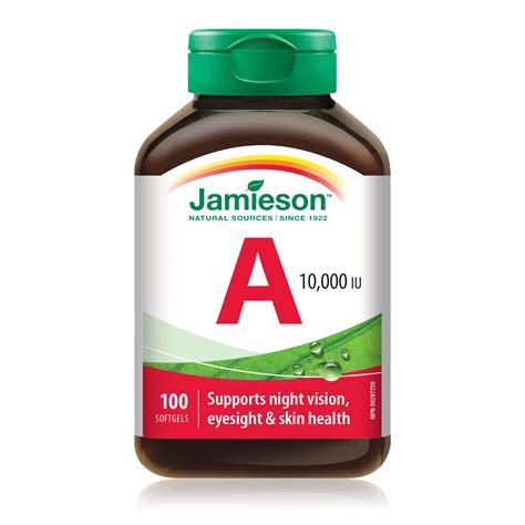 Jamieson Vitamín A 10 000 Iu 1×100 Tbl Výživový Doplnok