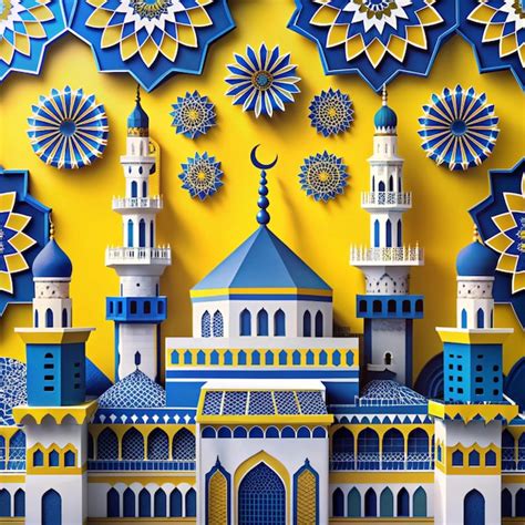 Yellow Mosque Art Images Free Download On Freepik