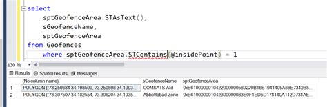 Sql Server Using Geography Type Value With Stcontains Function