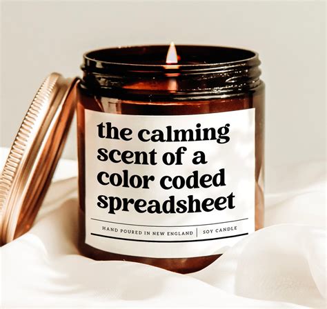 The Calming Scent Of A Color Coded Spreadsheet Candle Excel Spreadsheet T Data Analyst T