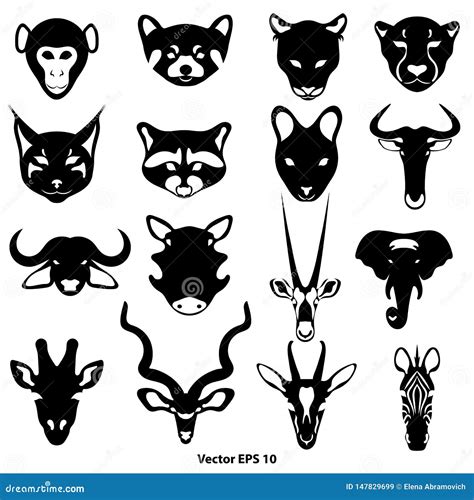 Animal Head Silhouette At Lola Omay Blog