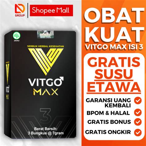 Jual Dinamika Nusantara Vitgomax Vitgo Max Obat Kuat Sex Tahan Lama Original Bpom Shopee
