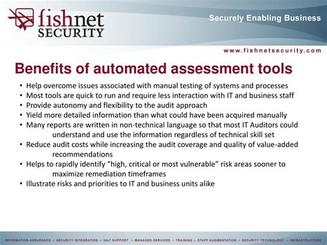 Ppt Practical Implementation Of Automated Assessment Tools For The It