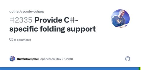 provide c specific folding support · issue 2335 · dotnet vscode