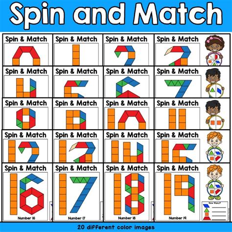 Pattern Blocks Mat Numbers Math Center Big Ideas For Little Hands