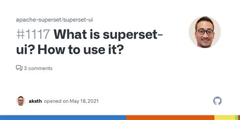 What Is Superset Ui How To Use It · Issue 1117 · Apache Superset
