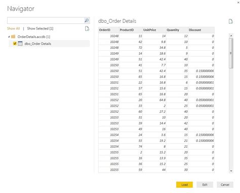 Create Power BI Report With MS Access Database
