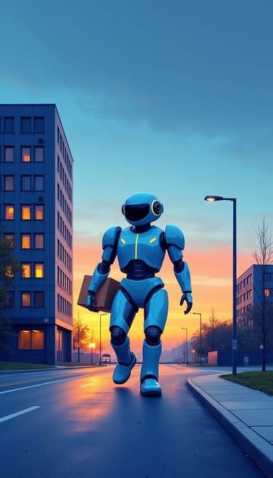 Free Twilight Robot Patrol Image Download At Stockcake