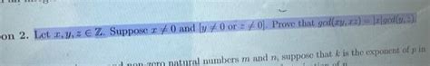 Solved Let X Y ZZ Suppose X And Y Or Z Chegg Com
