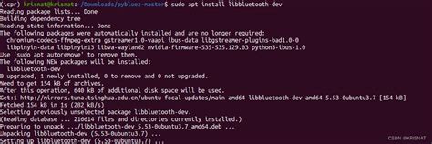 Ubuntu安装蓝牙模块pybluez以及问题解决方案【完美解决】 Csdn博客