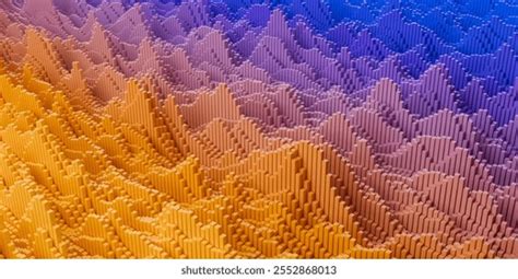 Bar Graph Field Orange Blue Gradient Stock Illustration 2552868013 Shutterstock