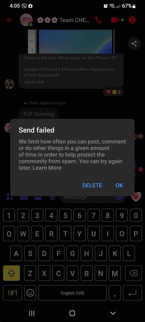Ive Been Experiencing Issues With My Fb Messenger App For The Past Days A Lot Of Times