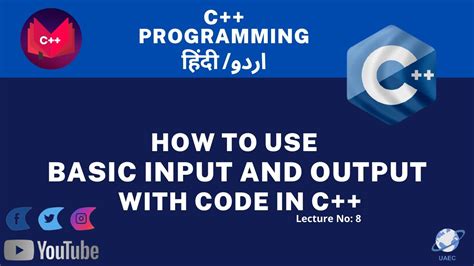 Lecture 8 How To Use Basic Input Output Handling In C With