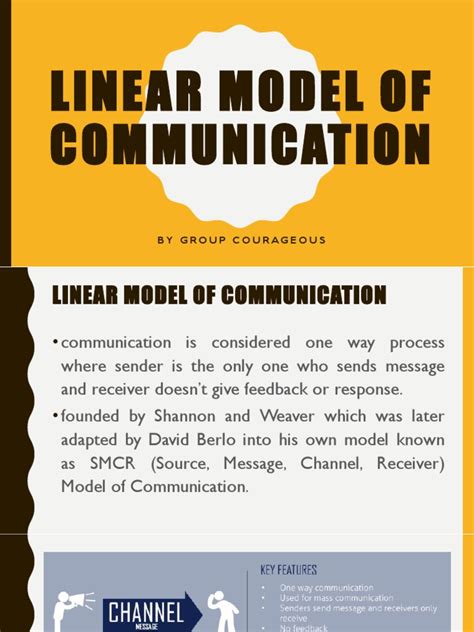 Linear Model Of Communication Pdf Communication Cybernetics