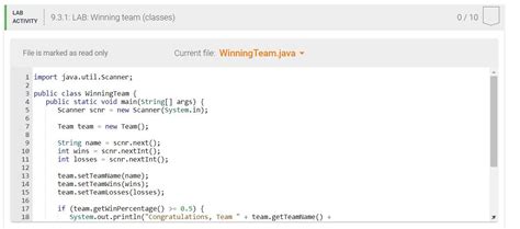 Solved Given Main Define The Team Class In File