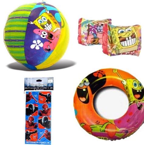 Buy 4 Piece Spongebob Pool Toys And Spongebob Swimwear Beach Ball 16 Spongebob Swim Ring