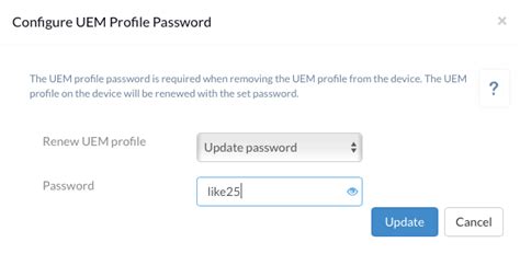 Configure Hexnode Uem Profile Removal Password For Mac Hexnode Help