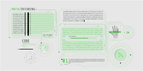 Premium Vector Hud Interface Design For Decoding Satellite Data