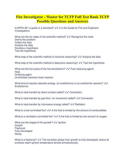 Tcfp Exams Bundled Together With Complete Solutions Questions And