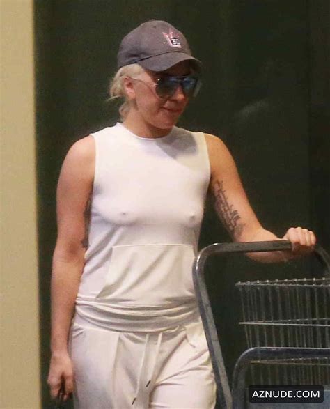 Lady Gaga Without Bra In Los Angeles Aznude