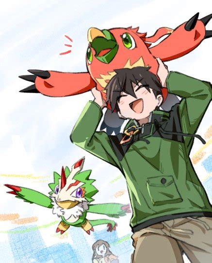 Pteromon Kinosaki Arisa Kazama Shoto And Muchomon Digimon And 2 More Drawn By Digua92537359