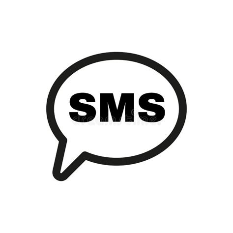 The Sms Icon Text Message Symbol Stock Vector Illustration Of