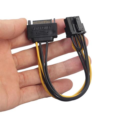 Pin SATA Male To Pin PCI E Male Video Card Power Supply Usb Sata Cable Usb Riser Card
