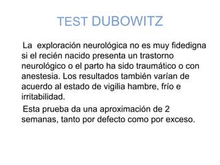 Test De Valoración Del Rn Obstetricia Ppt
