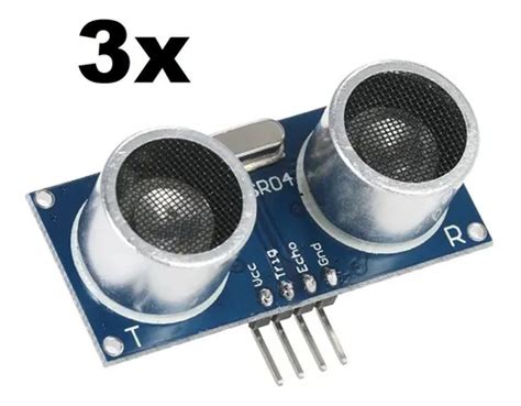 3x Módulo Sensor De Distância Ultrassônico Hc Sr04 Arduino R 38 Em