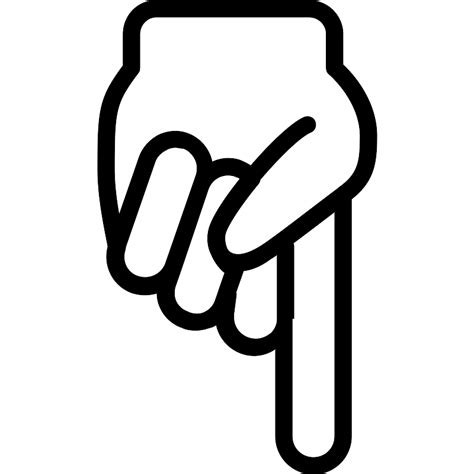 Index Finger Pointing Down