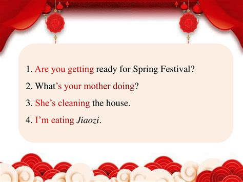 Module 10 Spring Festival Unit 3 Languge In Use课件 共17张ppt 2022 2023学年外研版英语七年级上册 21世纪教育网