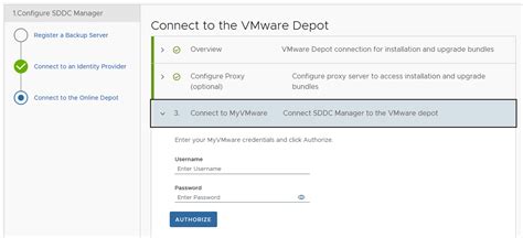 Vmware Cloud Foundation Sddc Manager Day 1 Configurations Connect To An Online Depot Captainvops