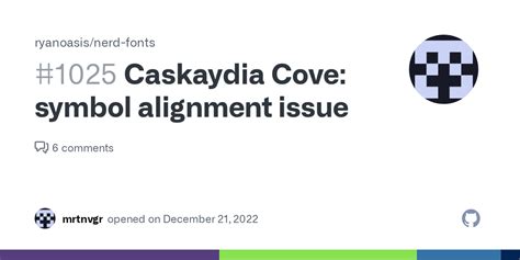 Caskaydia Cove Symbol Alignment Issue Issue Ryanoasis Nerd Fonts GitHub