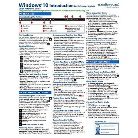 Windows 10 Introduction 2017 Creators Update Quick