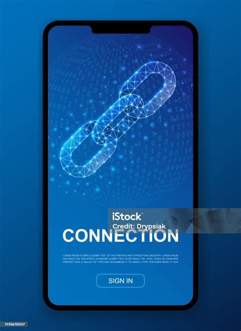 Ui Ux 디자인 템플릿에 대한 체인 3d 다각형 기호 모바일 홈페이지 앱 디자인을위한 낮은 폴리 체인 링크 그림 블록 체인 일러스트 개념 로우 폴리곤 모델링에 대한 스톡