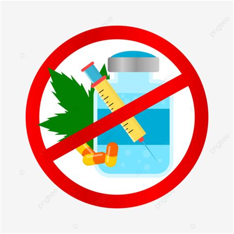 Ikon Larangan Narkoba Cocok Untuk Anti Poster Vektor Hari Anti Narkoba Sedunia Penyalahgunaan