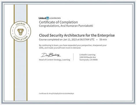 Arul Kumaran Punniakotti On Linkedin Cloud Security Architecture For Enterprise Course