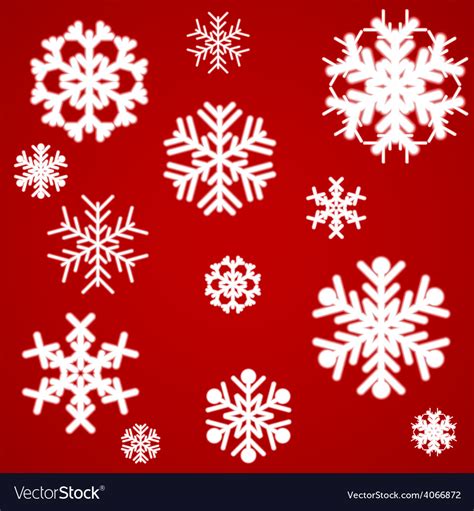 Beautiful Luminous Snowflakes Royalty Free Vector Image