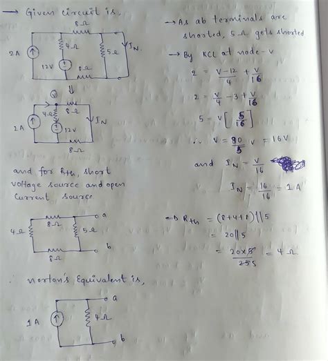Solved Find The Norton S Equivalent Circuit For The Following Circuit Course Hero