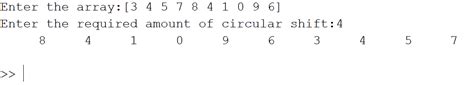 Rotate Array Elements Clockwise Without Using Fft Ifft Circshift