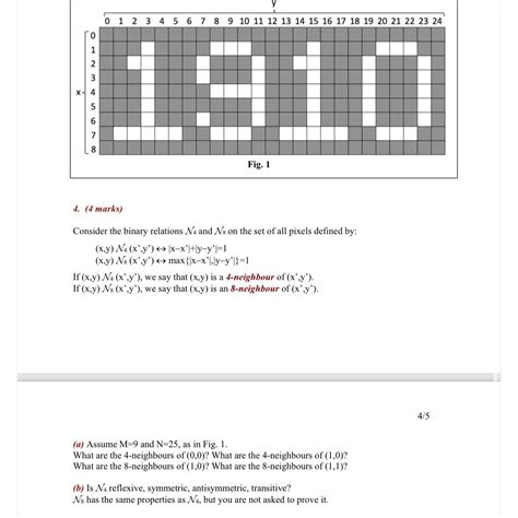 Solved 4 ﻿marksconsider The Binary Relations N4 ﻿and N8