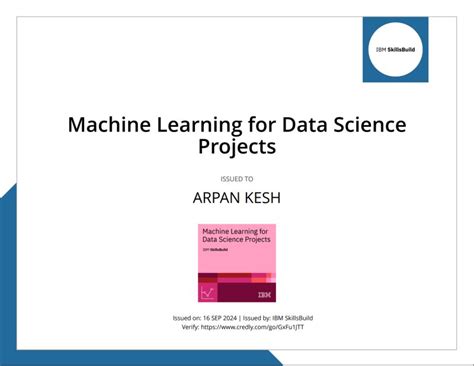 Data Science Certificatemachine Learning For Data Science Projects Arpan Kesh