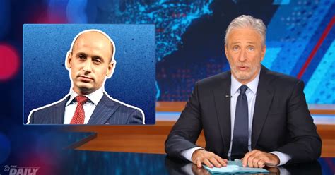 Jon Stewart Mocks Stephen Miller And His Wife With Brutal Sex Dig